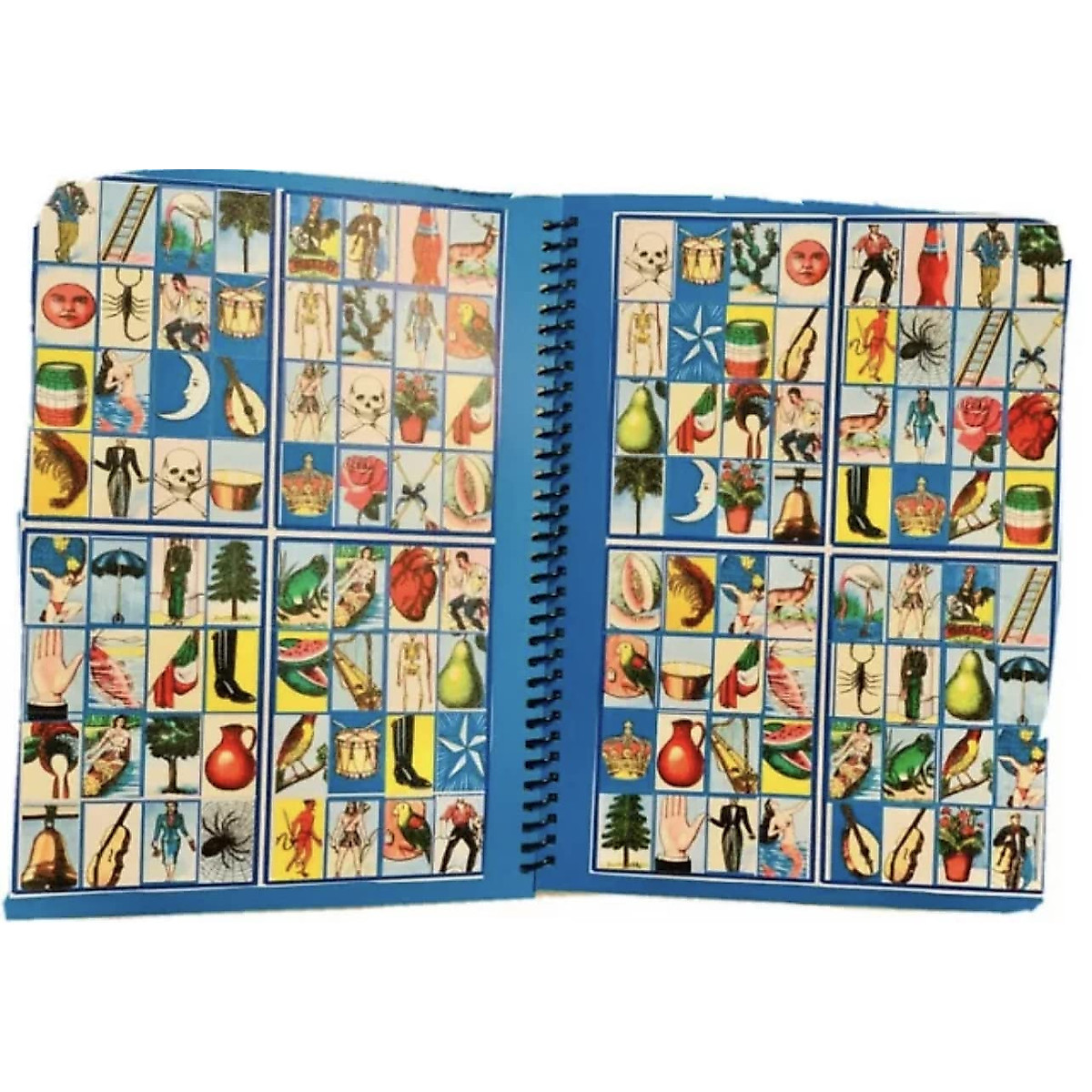 1 Spiral Book Boards Loteria Chalupa Bingo Mexican Toy Family Game New by Border Merchant