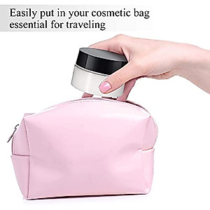 36 Pieces Plastic Jars Round Clear Leak Proof Cosmetic Container Jars with Inner Liners and Lids for Lotions Ointments Travel Make Up Storage (2 oz, Black)