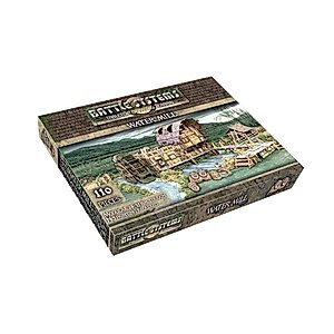 Battle Systems BAT-BSTFWE015 Fantasy Water Mill - Modular Multi Level Tabletop Wargames Terrain - Wargaming Scenery for 28mm to 35mm Miniatures
