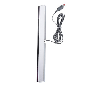 Zerone Sensor Bar, Wired Infrared Sensor Bar for Wii, IR Infrared Ray Inductor Sensor Bar Replacement with Extension Cable for Wii Console Controller