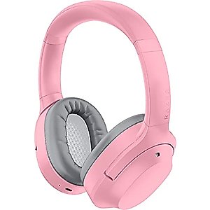 Razer Opus X Wireless Low Latency Headset: Active Noise Cancellation (ANC) - Bluetooth 5.0-60ms Low Latency - Customed-Tuned 40mm Drivers - Built-in Microphones - Quartz (Renewed)