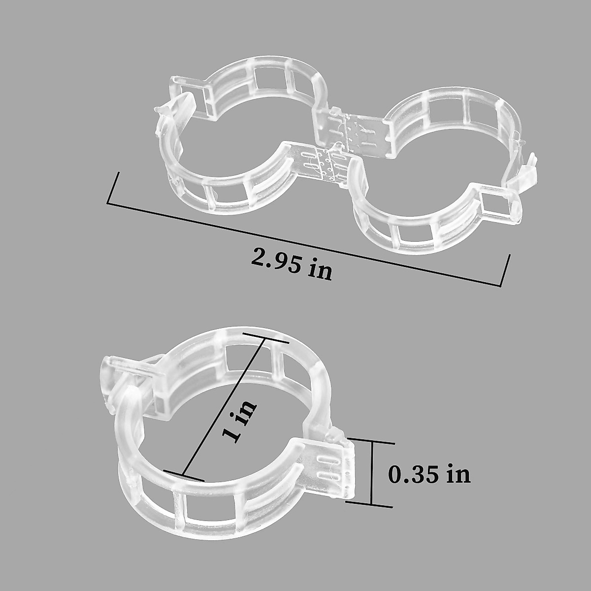 200 PCS Plant Support Clips, Tomato Clips, Plastic Trellis Clips, Grape Vine Tomato Vine Fixing Clip, Garden Clips for Plant Vine Vegetables to Grow Upright and Healthier