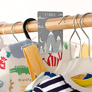 Canopy Street Gender Neutral Closet Clothing Dividers/Trendy Mountain Closet Organizer for Boy Or Girl Newborn to 4T Clothes / 4" x 6" Adventure Nursery Dividers