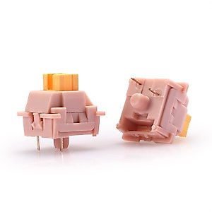 Redragon A113 Bullet-QL Soft Linear Mechanical Switch, 3-Pin Plate Mounted Quiet Equivalent, Hot-Swappable DIY Keyboard Switch Mod, 50 Million Click(24 pcs Switches, Keycap + Switch Puller)