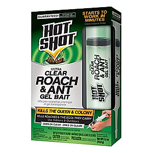 Hot Shot Ultra Clear Roach & Ant Insects Gel Bait , 2.5 oz