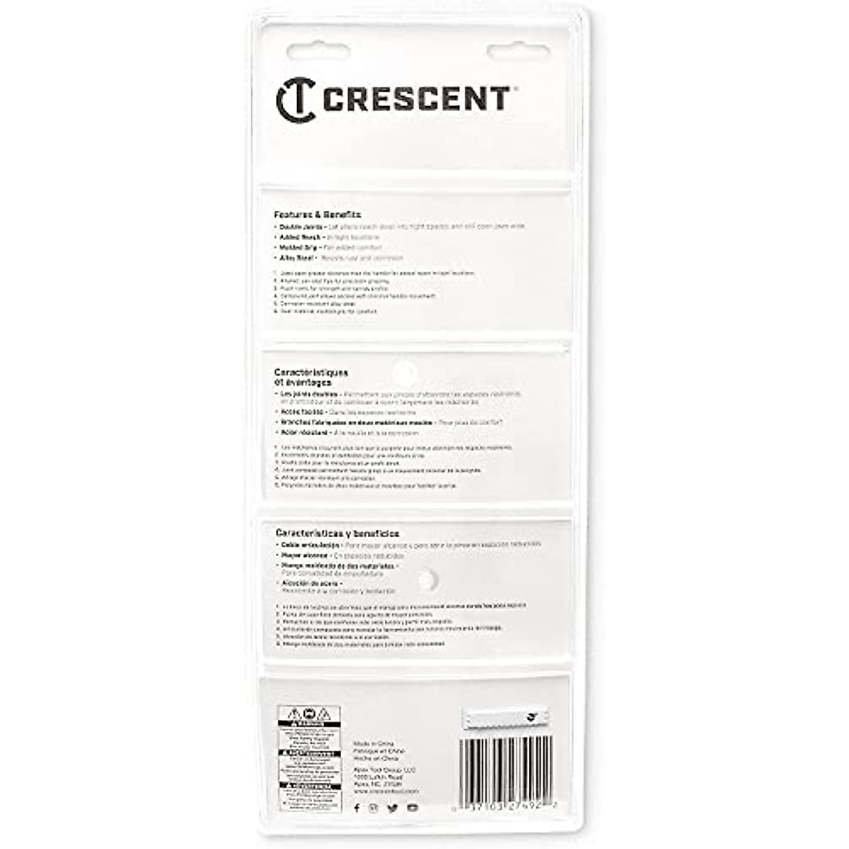 Crescent 2 Piece X2 Straight and Bent Long Nose Dual Material Plier Set - PSX204C , Red