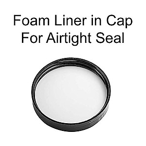 Aromine 2oz Clear Jars with Lid, 12 Pack, Round PET Plastic Jar Container with Blank Labels (BPA Free)