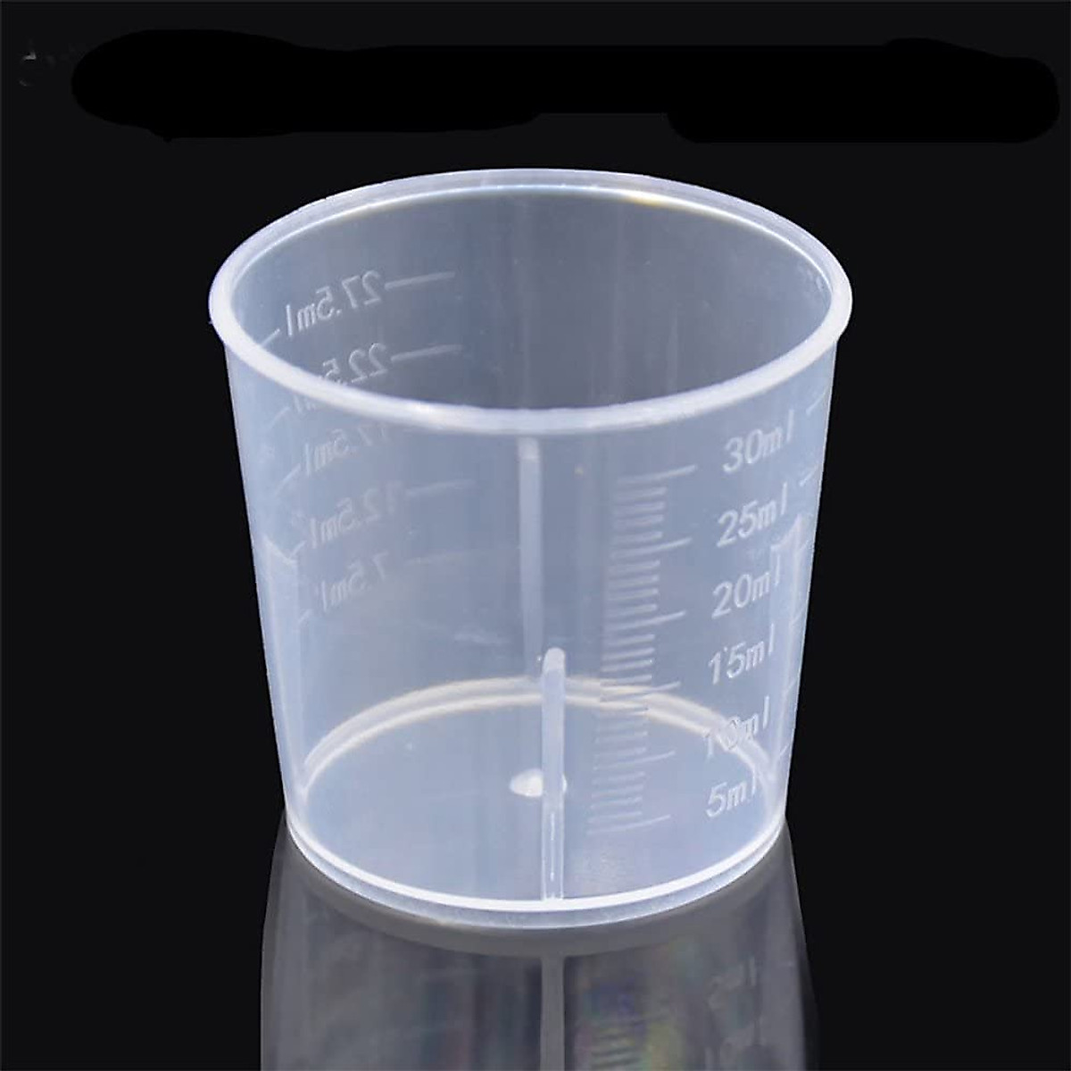 10pcs 30ml Plastic Liquid Measuring Cups Transparent Clear Plastic Graduated Kitchen Cooking Medicine Measure Tool