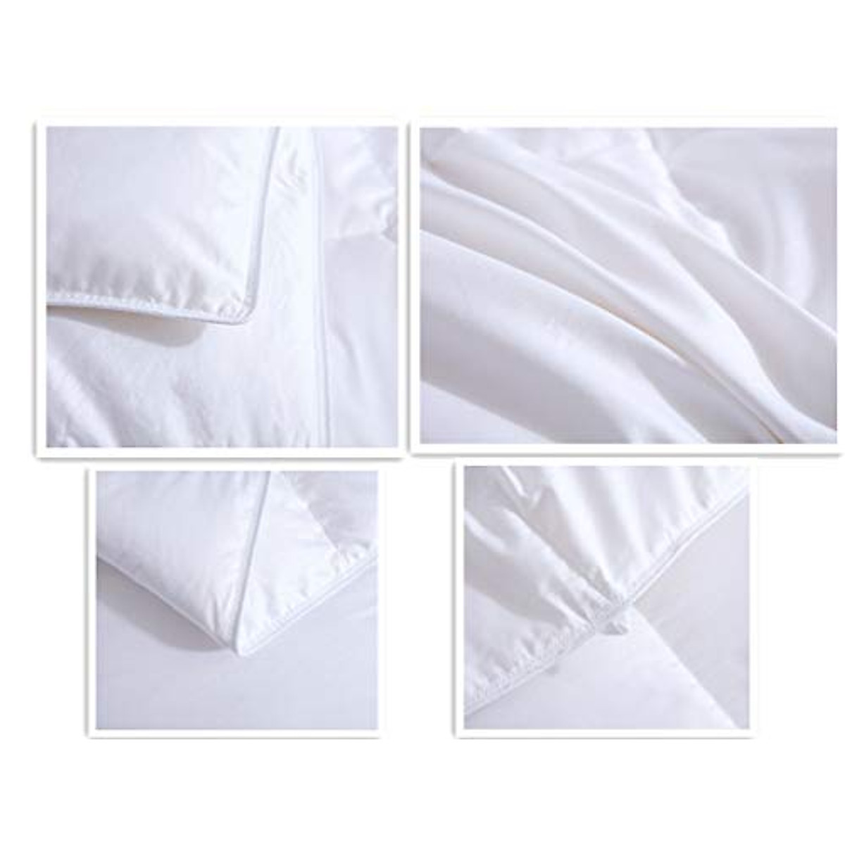 OMANIET Baby/Toddler White Down Comforter, All Season Lightweight Blanket Duvet Insert for Kids Crib Bedding, Machine Washable, Soft Cotton Shell, White, 41x48 Inches