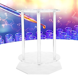 Pipette Rack Test Tube Rack, 28-Holes Pipette Rack Lab Pipette Holder Plexiglass for Student and Teacher for Chemical Laboratory