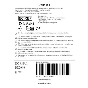 DollaTek NRF52832 Bluetooth Module BLE 4.2 Low Power Bluetooth External Antenna IPEX Support Multi-Protocol