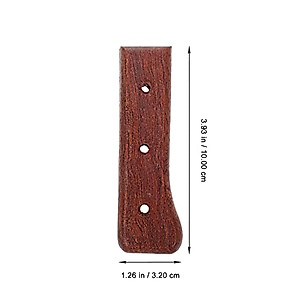 PacuM 2pcs Wood Knife Scales Kitchen Knife Handle Knife Repair Handle for Sashimi Natural Wood Handle Replacement (Color : Light Brown)