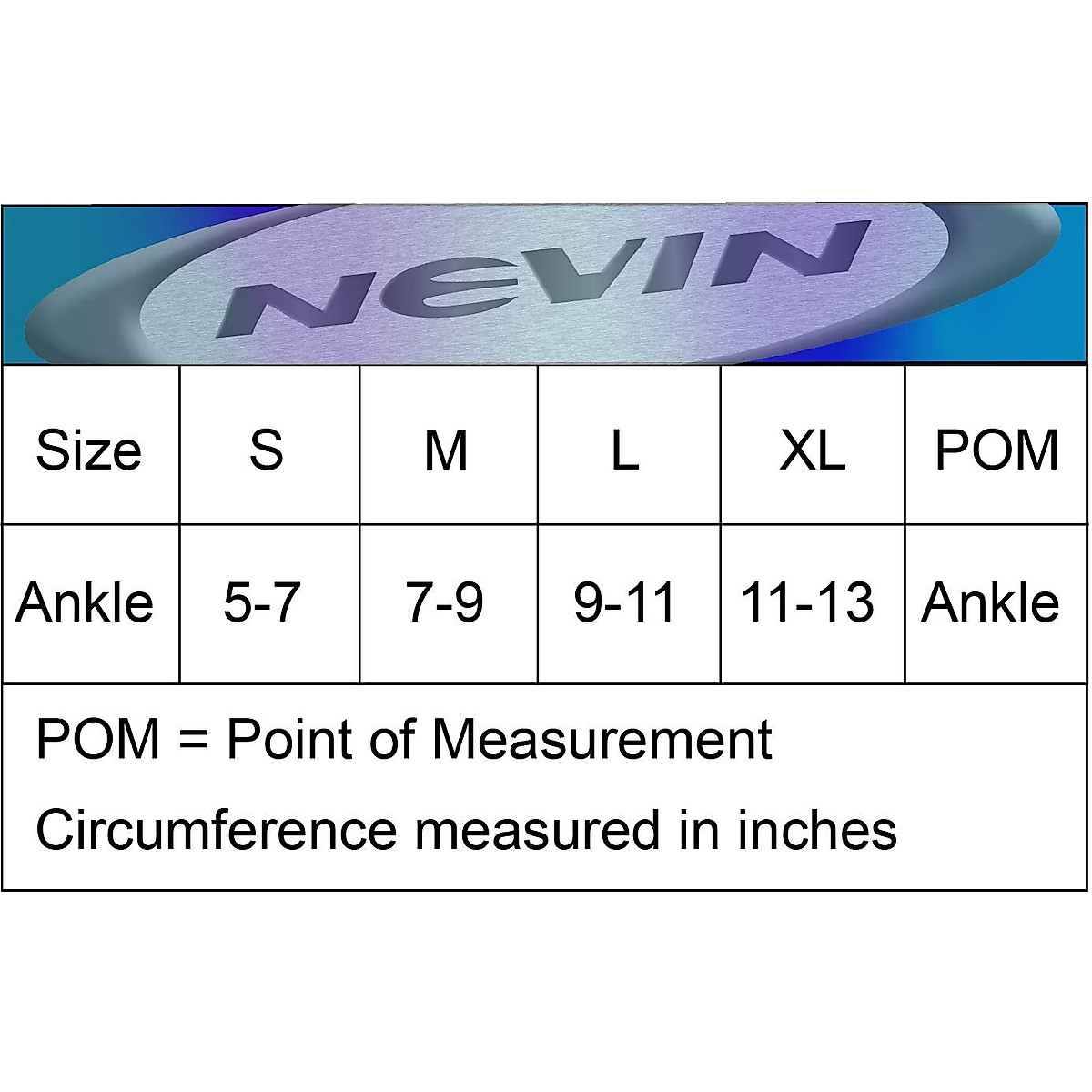 Nevin Neoprene Ankle Support (Black, Large)