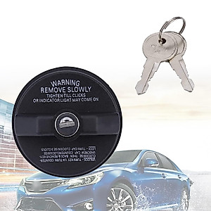 gunhunt 1 PC Locking Gas Cap, Fuel Tank Lock, Fuel Cover Replace #77300-47020 10504, Compatible With Toyota 4Runner, FJ Cruiser, Tacoma, Tundra, Chevy Camaro, CRV (Black)