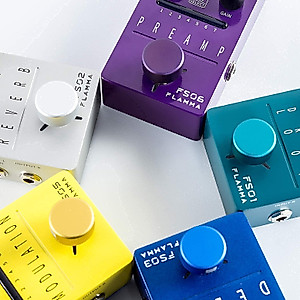 FLAMMA FS07 Cabinet Simulation Pedal with Guitar Pedal Footswitch Toppers 5 Pcs One-Step Installation