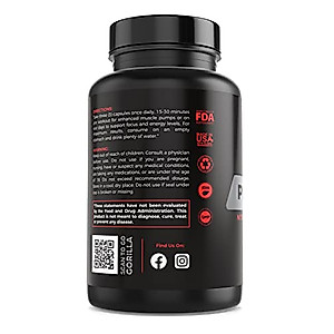 Gorilla Gulps - Primal Pump Nitric Oxide Supplement Nootropic 1500mg Nitrosigine L Arginine & Beet Root for Muscle Growth, Pumps, Blood Flow, Energy & Focus - Max Strength Pre Workout N.O. Booster