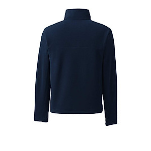 Lands' End Mens T100 Fleece Quarter Zip Radiant Navy Regular Large