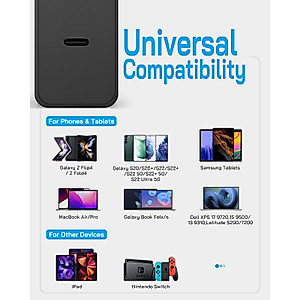 2 Pack USB C Charger for 45W Samsung Super Fast Charger with 6 FT Type C to C Fast Charging Cable Compatible with Glalaxy S23 Ultra/S23/S23+/S22 Ultra/S22+/S21, Galaxy Tab S8+