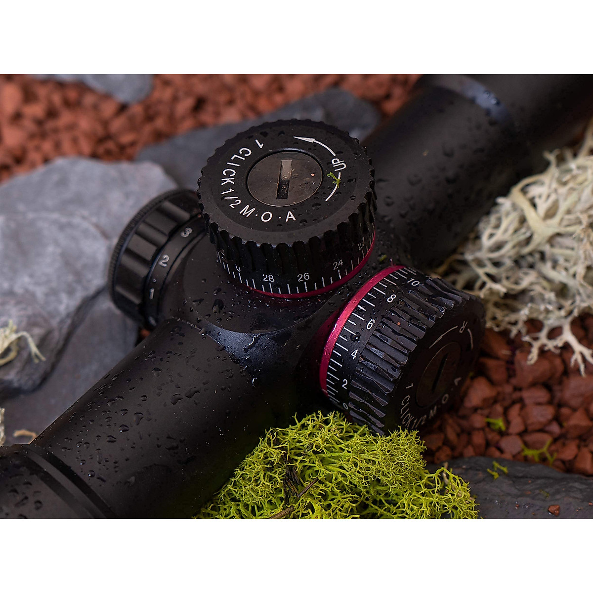 Monstrum G2 1-4x24 First Focal Plane FFP Rifle Scope | ZR305 H-Series Offset Scope Mount | Flat Dark Earth | Bundle