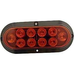 Autosmart KL-35102R Red 6" Oval LED Turn Signal Light