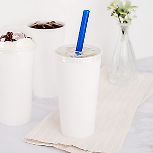 Karat 9'' Colossal, Blue, Poly Wrapped Straw - 1,600 ct