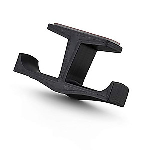 BRAINWAVZ BigT Dual Headphone Stand, Under Desk Hanger for Headphones, Gaming Headsets, Mobiles Accessories, Stick On, No Screws, Black (Big T)