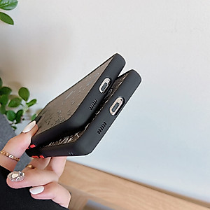 ZTOFERA Compatible with Samsung Galaxy S21 Ultra 5g Case (6.8 Inch), Planet Sky Star Pattern Protective Phone Case Translucent Frosted Hard PC Back Case Silicone Bumper Shockproof Cover - Black Sky