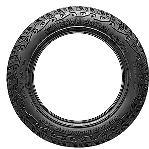 Venom Power Terra Hunter X/T XT All-Terrain Mud Light Truck Radial Tire-33X12.50R22LT 33X12.50X22 33X12.50-22 109R Load Range E LRE 10-Ply BSW Black Side Wall