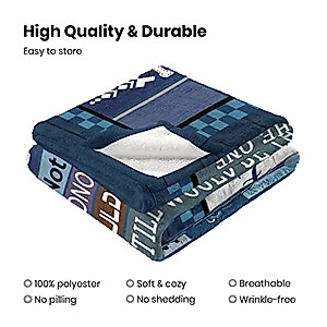 Son in Law Gifts from Mother in Law, Son in Law Gifts, Gifts for Son in Law Throw Blanket 60"x50", Son in Law Birthday Gifts, Son in Law Gift Ideas for Christmas Wedding Anniversary Father's Day