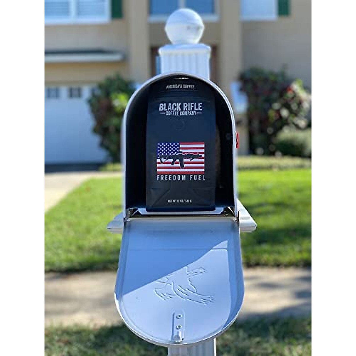 Black Rifle Coffee Freedom Fuel (Dark Roast) Ground 12 Ounce Bag, Dark Roast Ground Coffee, Dark and Bold Flavor, Helps Supports Veterans and First Responders