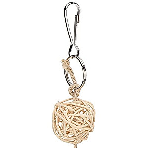 Rosvola Parrots Loofah Toy, Bird Rattan Ball String Firm for Play Toy for Large/Medium Size Parrots for Parrots Bite