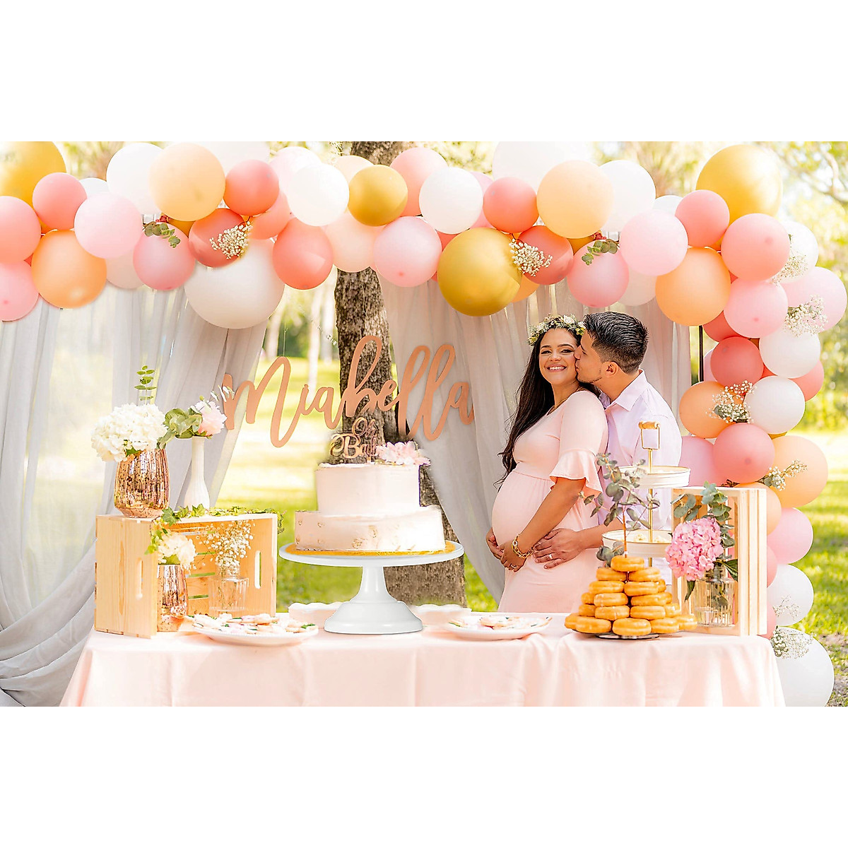 Distlety White Cake Stand 10 inch Round - Cupcake Stand - Metal Cake Holder Stand for Wedding Reception Birthday Party Graduation Ceremonies Family Gatherings and Other Events