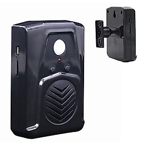 XYszpcgs XING YU PIR Motion Sensor Activated Sound Player Speaker with USB Cable, Download Your own MP3 Audio Files to Play Speech, Music or Sound Effects (Black)