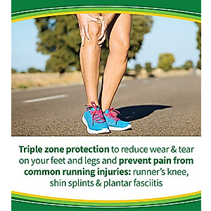 Dr. Scholl’s Running Insoles // Reduce Shock and Prevent Common Running Injuries: Runner's Knee, Plantar Fasciitis and Shin Splints, Men's 10.5-14