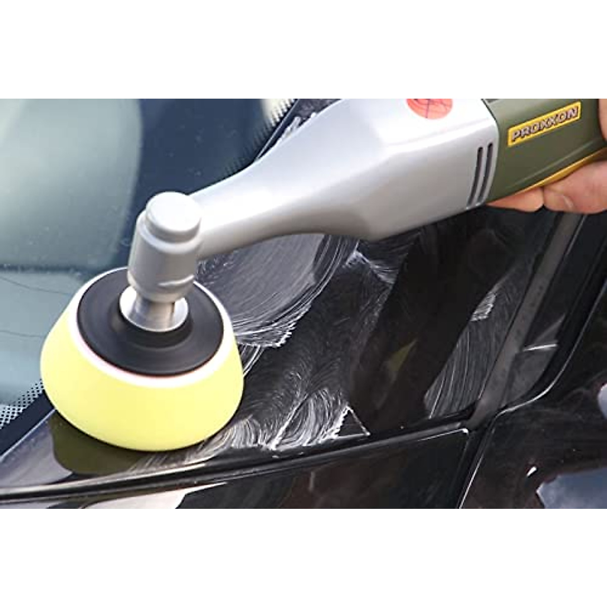 PROXXON Angle Polisher WP/E, 38660, Yellow/Green/Black, 0.5 Liters