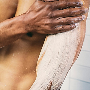 Brickell Men's Polishing Body Scrub for Men, Natural and Organic Body Exfoliator to Remove Dirt, Prevent Blemishes, and Brighten Skin (8 ounce)