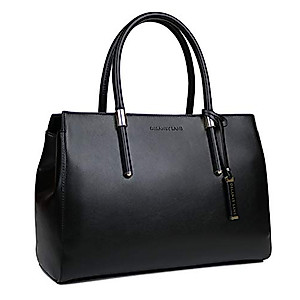 DELANEY LANE - The Bella Handbag - Quality Designer Purse for Women - Detachable Shoulder Strap (Black)