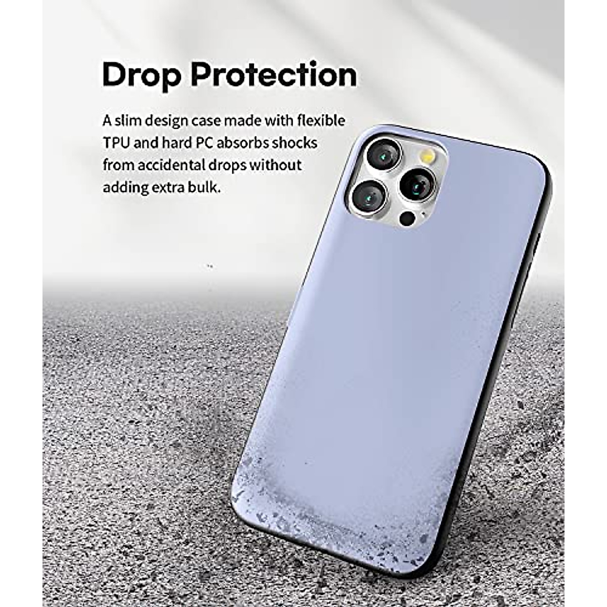 GOOSPERY Magnetic Door Bumper Compatible with iPhone 13 Pro Max Case, Card Holder Wallet Case, Easy Magnet Auto Closing Protective Dual Layer Sturdy Phone Back Cover - Lilac Purple