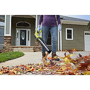 Ryobi P2108A ONE+ 100 mph 280 CFM 18-Volt Lithium-Ion Cordless Jet Fan Blower - Battery and Charger Not Included (Renewed)