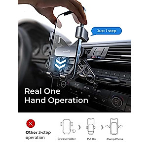AINOPE CD Slot Car Phone Holder Mount 3 in 1 Multiple Choices Gravity Phone Holder Mount for Car Vent with Metal Hook Car Phone Holder Compatible with iPhone 14, All 4-7 Inch Cell Phones
