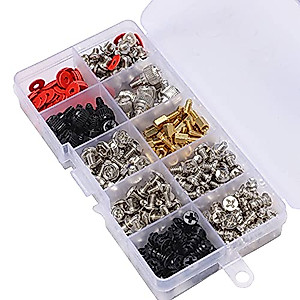 YHJIC 360PCS Personal Computer Screw,Pc Case Screws, Standoffs for Hard Drive Pc Case Fan Graphic