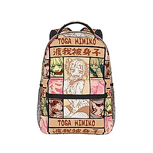 My Comics Hero Cartoon Academia Himiko Toga Backpack, Polyester Anime Shoulders Backpacks, Casual Bag, Custom Day Pack