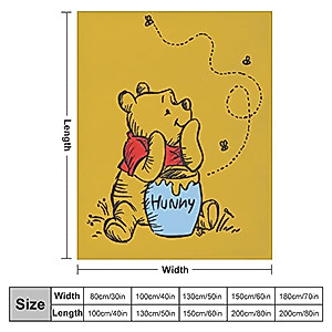 Cute Blanket Cartoon Plush Soft Warm Print Throws for Bed Couch Chair Living Room 60 x 50 in