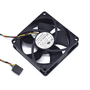 BAY Direct 12V 0.36A 4WIRE 4.32W 80 * 80 * 20mm Replacement Rear Case Fan for Dell OptiPlex 790 990 SFF Compatible Part Number PVA080F12H 725Y7
