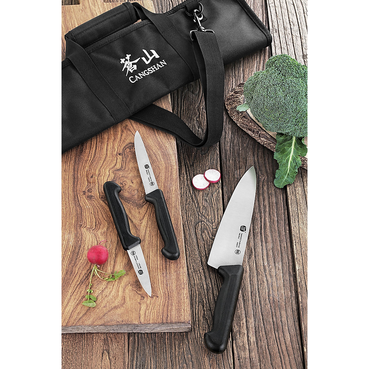 Top Cut by Cangshan | P2 Series 1020137 Sandvik 12C27 Swedish Steel Chef Knife, 8-Inch