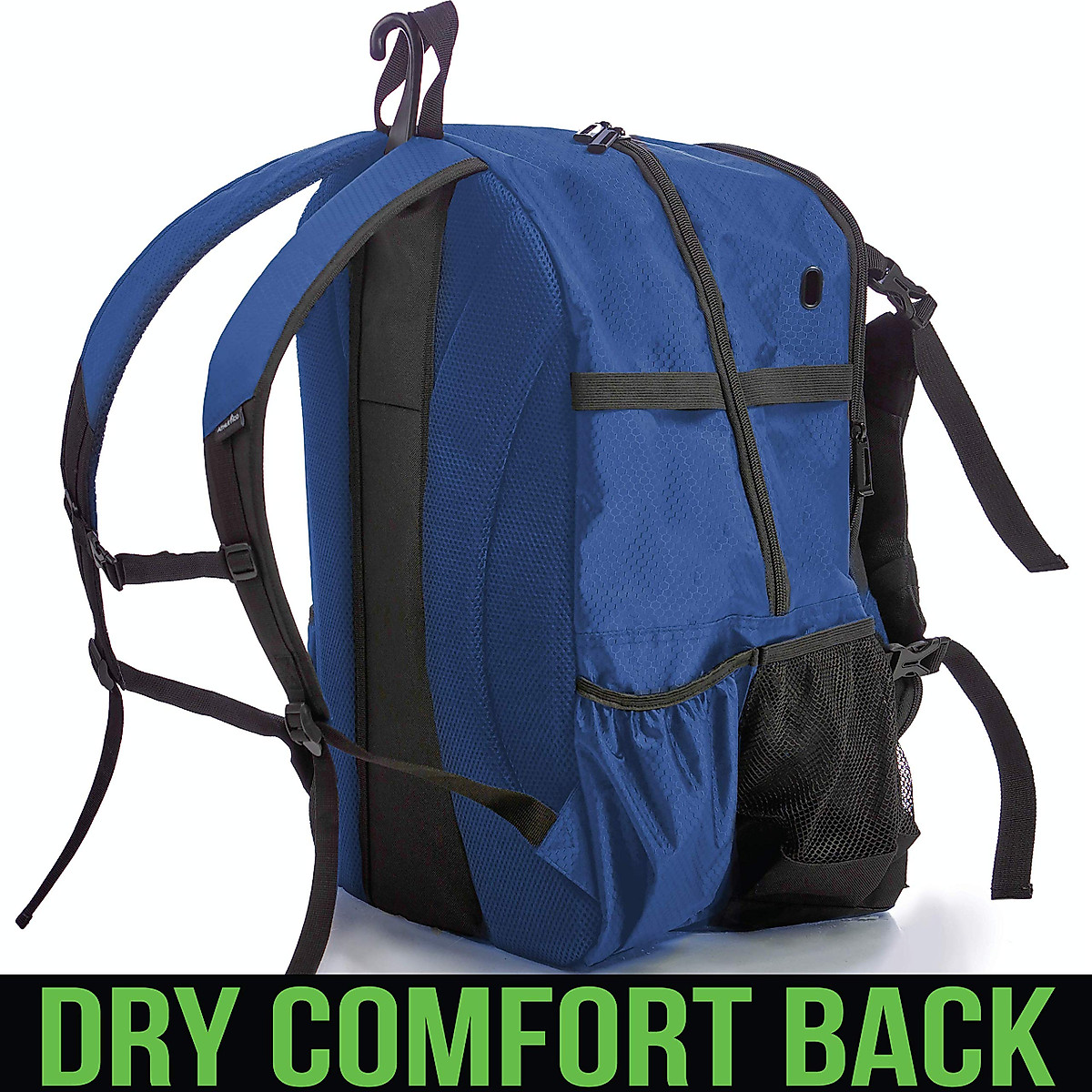 Athletico Advantage Baseball Bag - Baseball Backpack with External Helmet Holder for Baseball, T-Ball & Softball Equipment & Gear for Youth and Adults | Holds Bat, Helmet, Glove, Shoes (Blue)