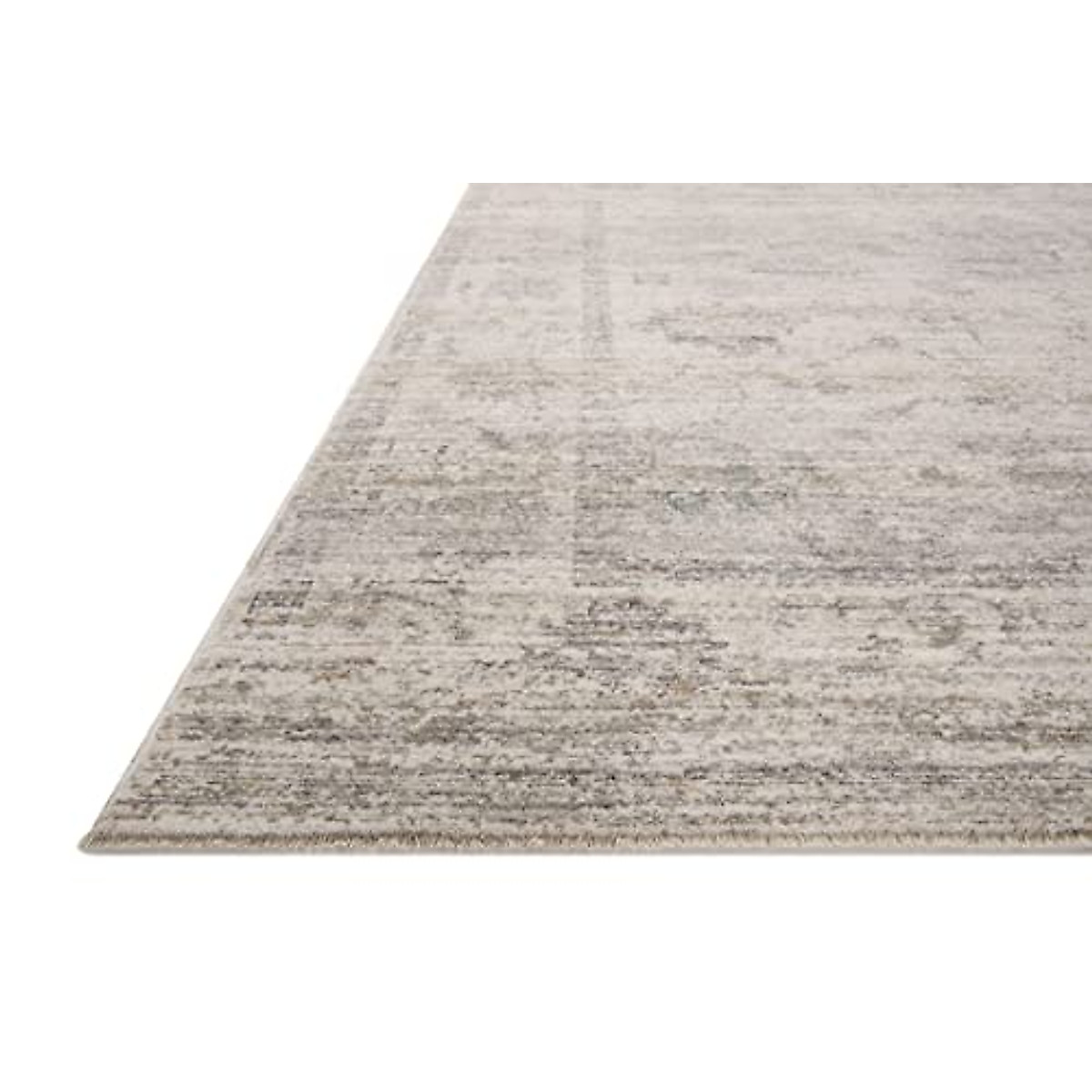 Magnolia Home by Joanna Gaines x Loloi Millie Collection MIE-01 Silver / Dove 7'-10" x 10' Area Rug