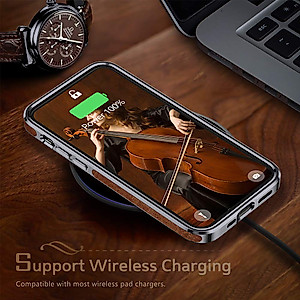 LOHASIC for iPhone 12 Case for iPhone 12 Pro Case, Luxury Leather Slim Business Classic Non Slip Soft Grip Shockproof Protective Cover Compatible with iPhone 12/12 Pro 5G 6.1 inch - Brown