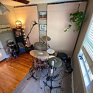 Audimute Soundproofing Acoustic Pro Sound Kit - Door Seal Kit and Sheets (Black)