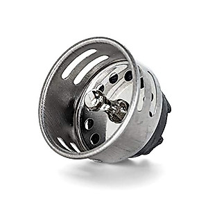 Camco Replacement RV Kitchen Sink Drain Basket | Replacement Part for Your RV's Kitchen or Bar Sink Drain | Works 42277 Replacement Sink Drain (42278)